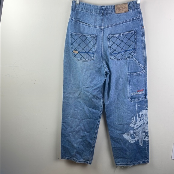 Vintage | Bottoms | Vintage Akademiks Stadium Wide Leg Jeans | Poshmark